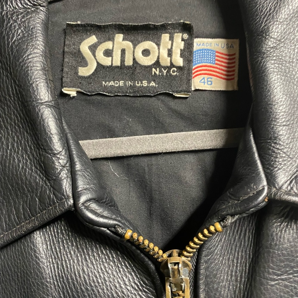 Schott Nyc Vintage American Leather Jacket - Gem